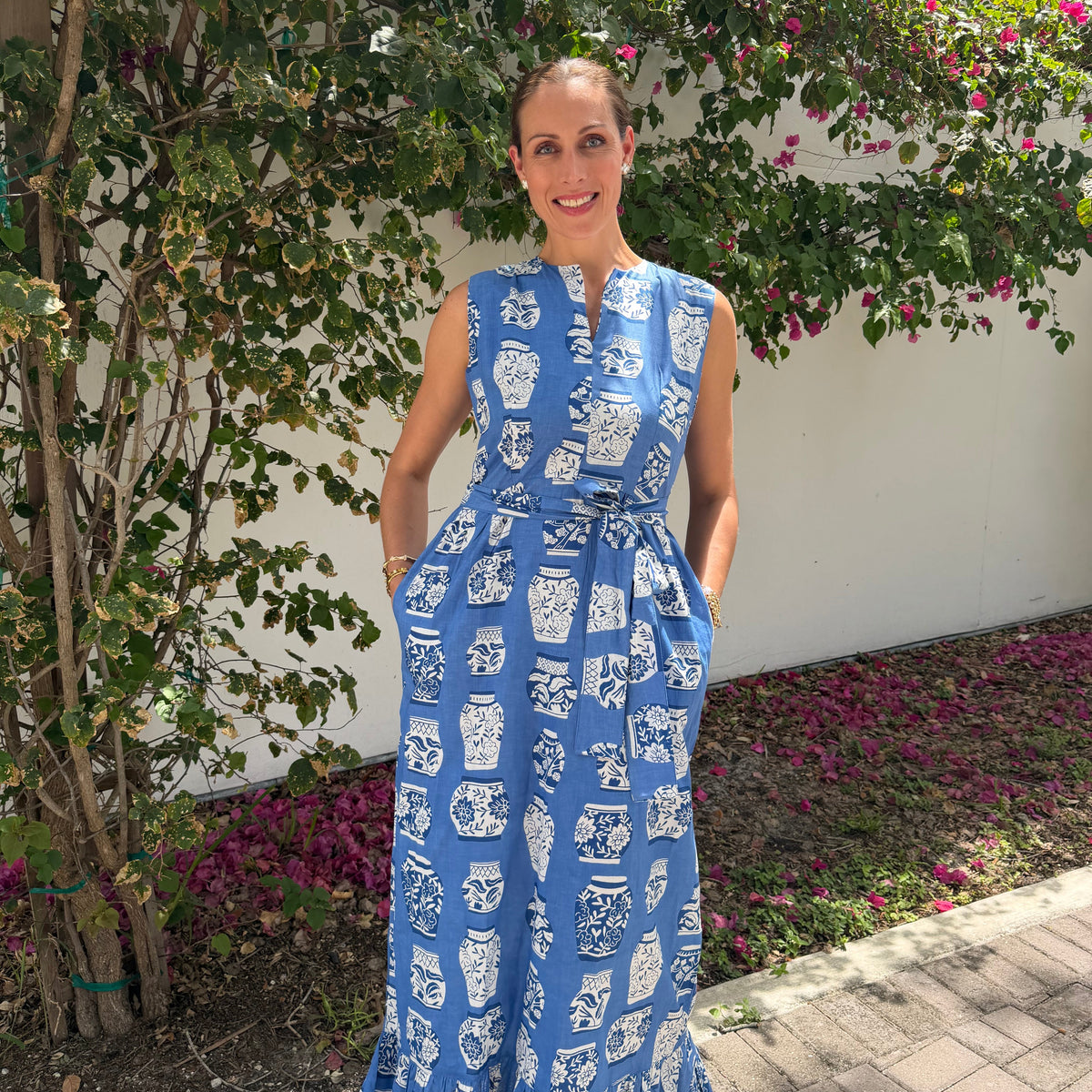 Party Dress | Ginger Jar | Blue – Snappy Turtle